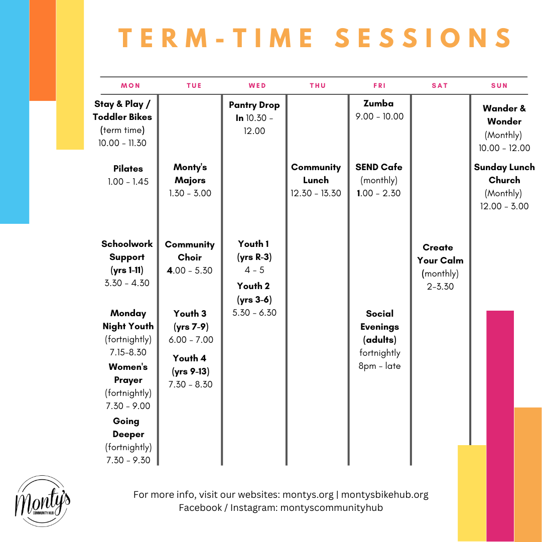What’s On – Monty’s Community Hub